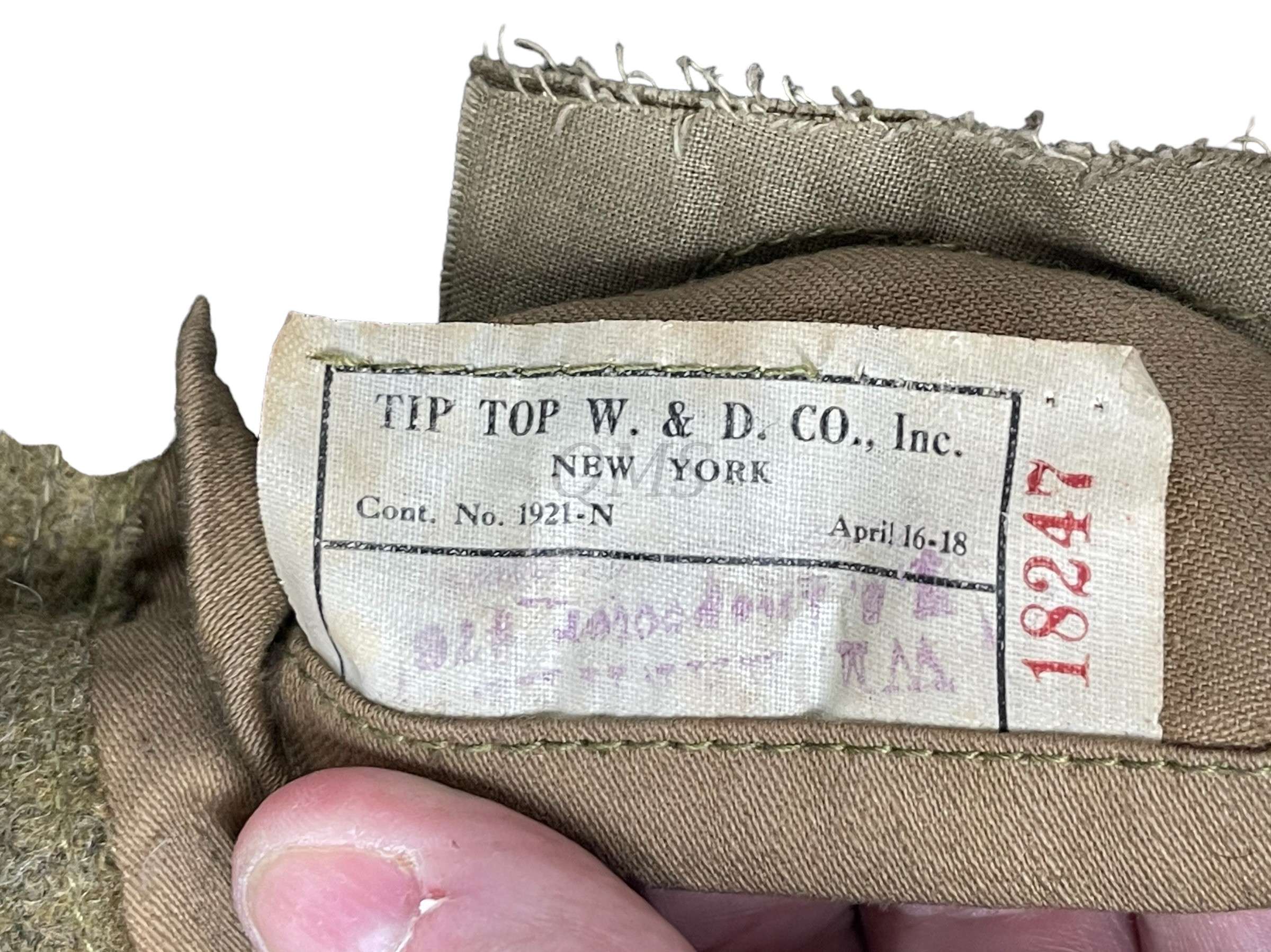 Greatcoat M17 wool EM-NCO US Army