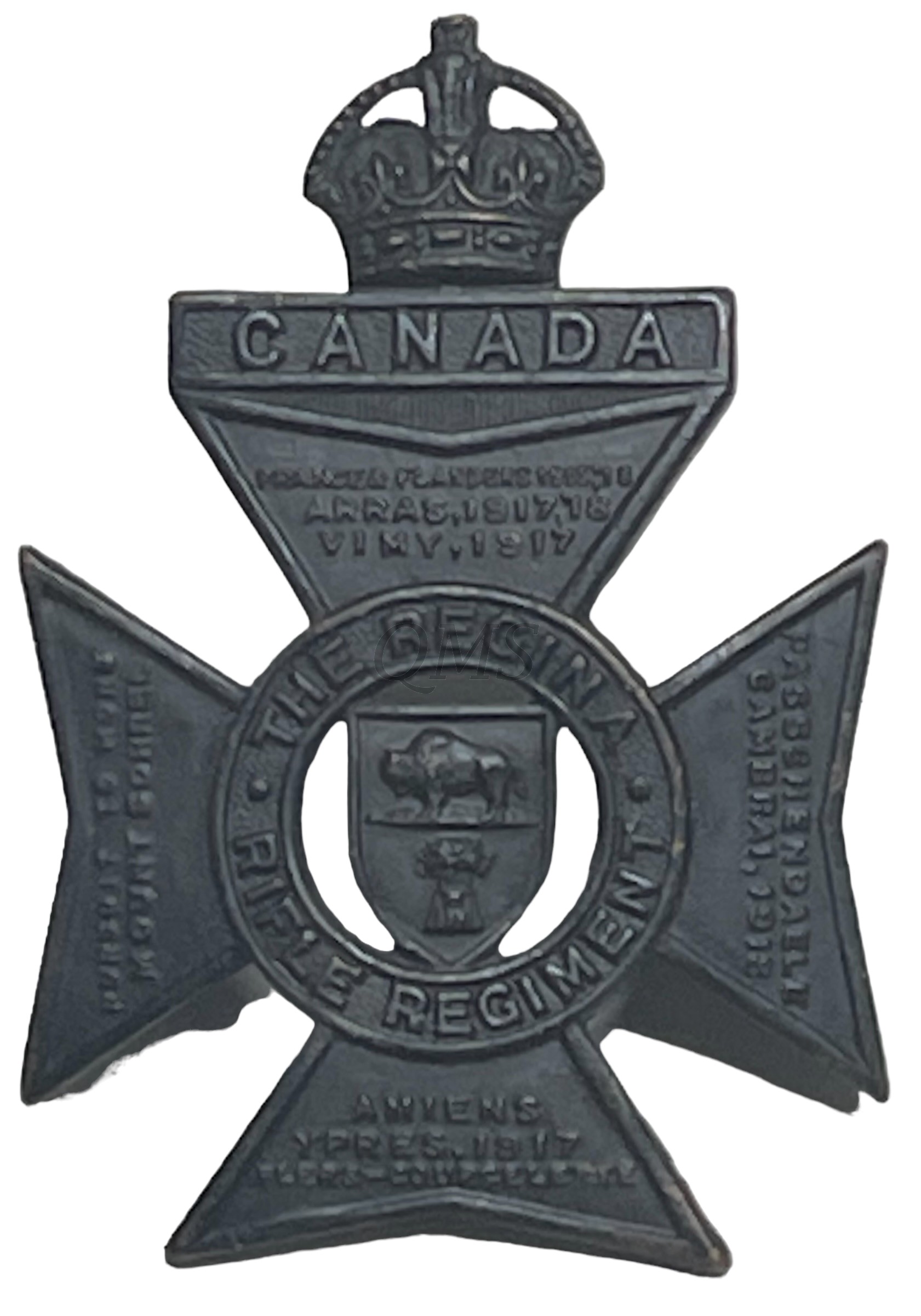 Cap badge The Regina Rifles (Canada), 3rd Canadian Infantry Division