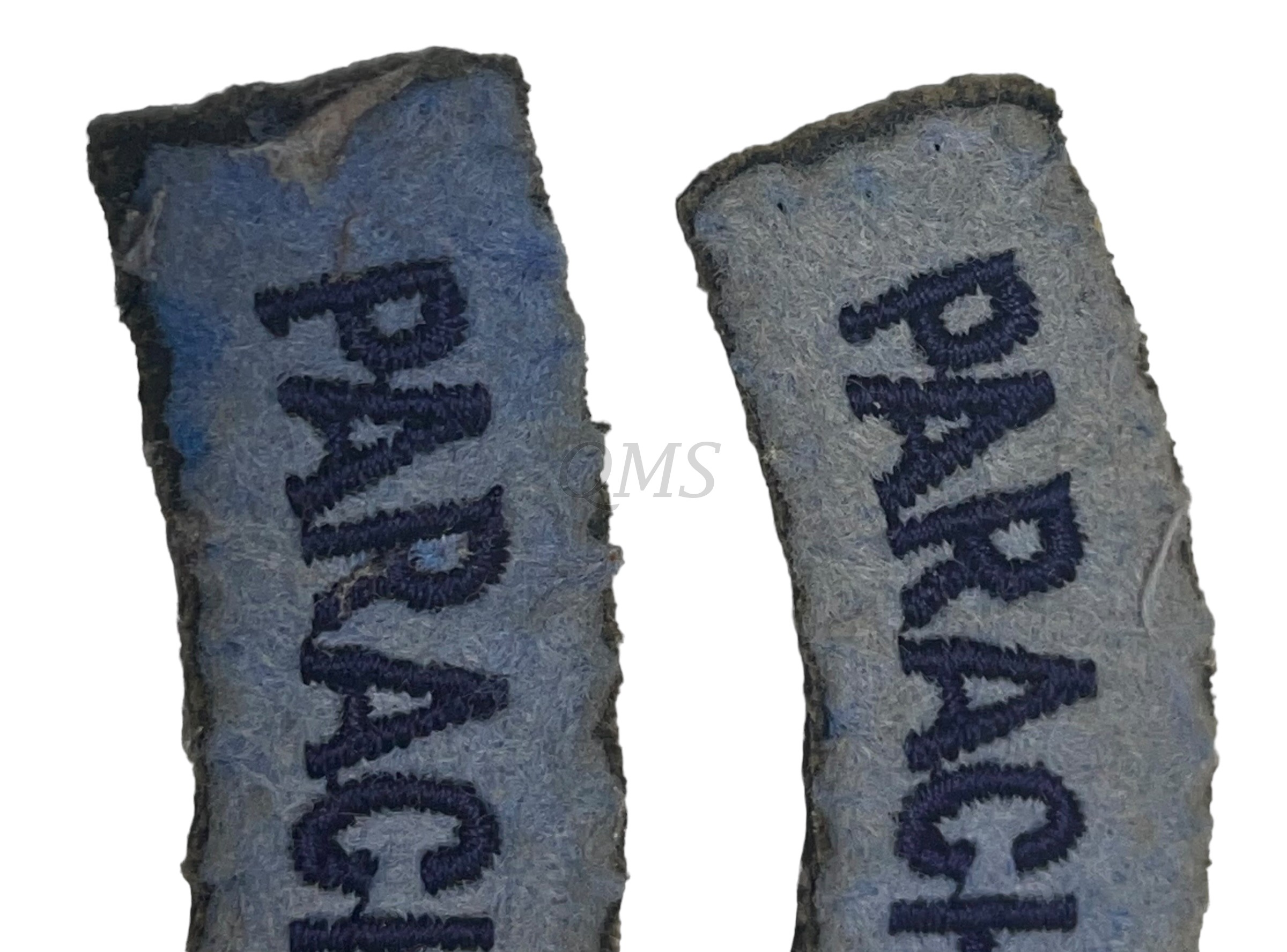 Set WW2 Unit designation strips Parachute Regiment