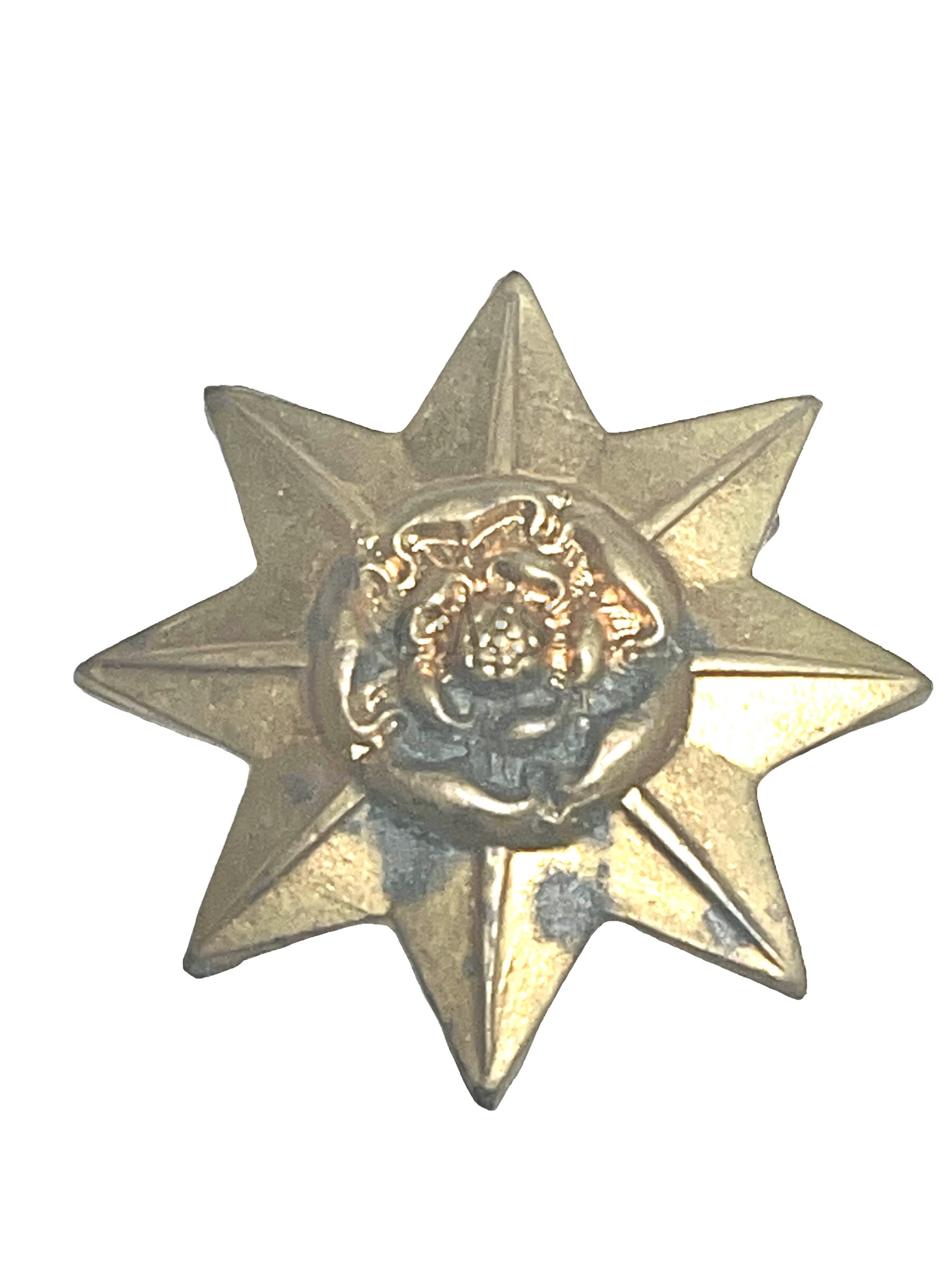 Regimental Quartermaster Sergeant ( R.Q.M.S. ) Brass Rank Star ( pre 1915 )