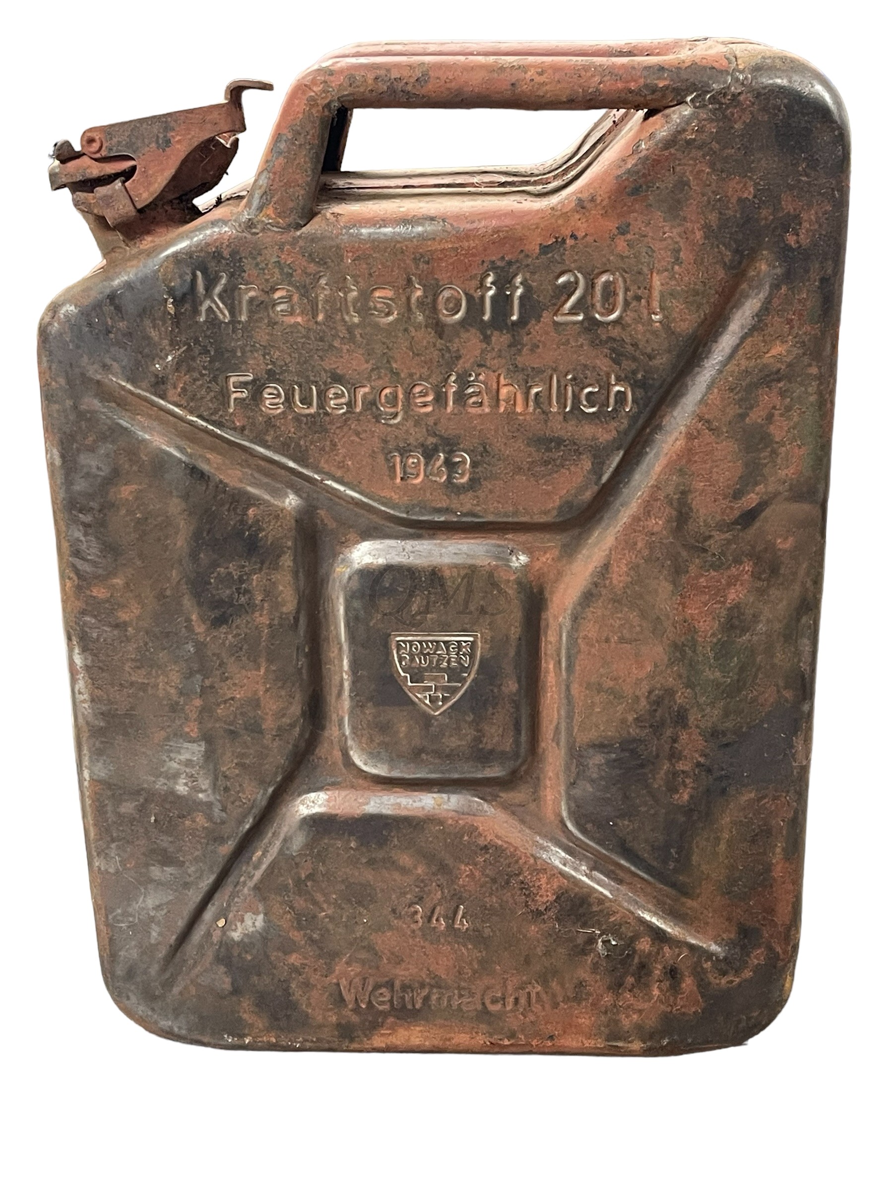 Benzin kannister WH 1943 (1943 WH KRAFTSTOFF Fuel Gas Jerry Can 20L)