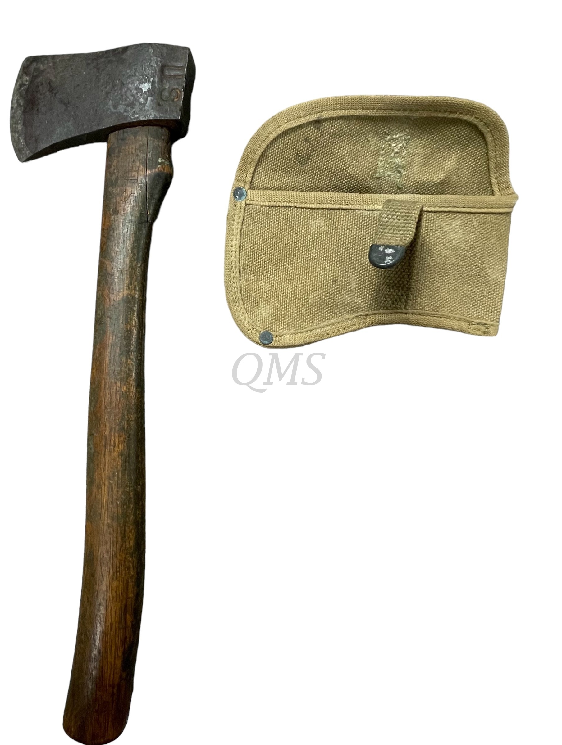 US Army M1910 Hand Held Ax Axe or Hatchet with Canvas Cover