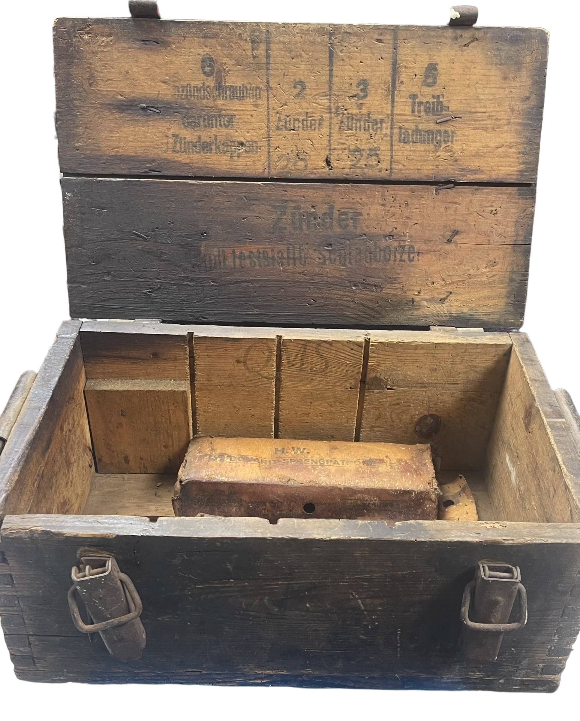 WK 1 Holzkiste fur Zunder und zubehohr (WW1 Fuze container wood)