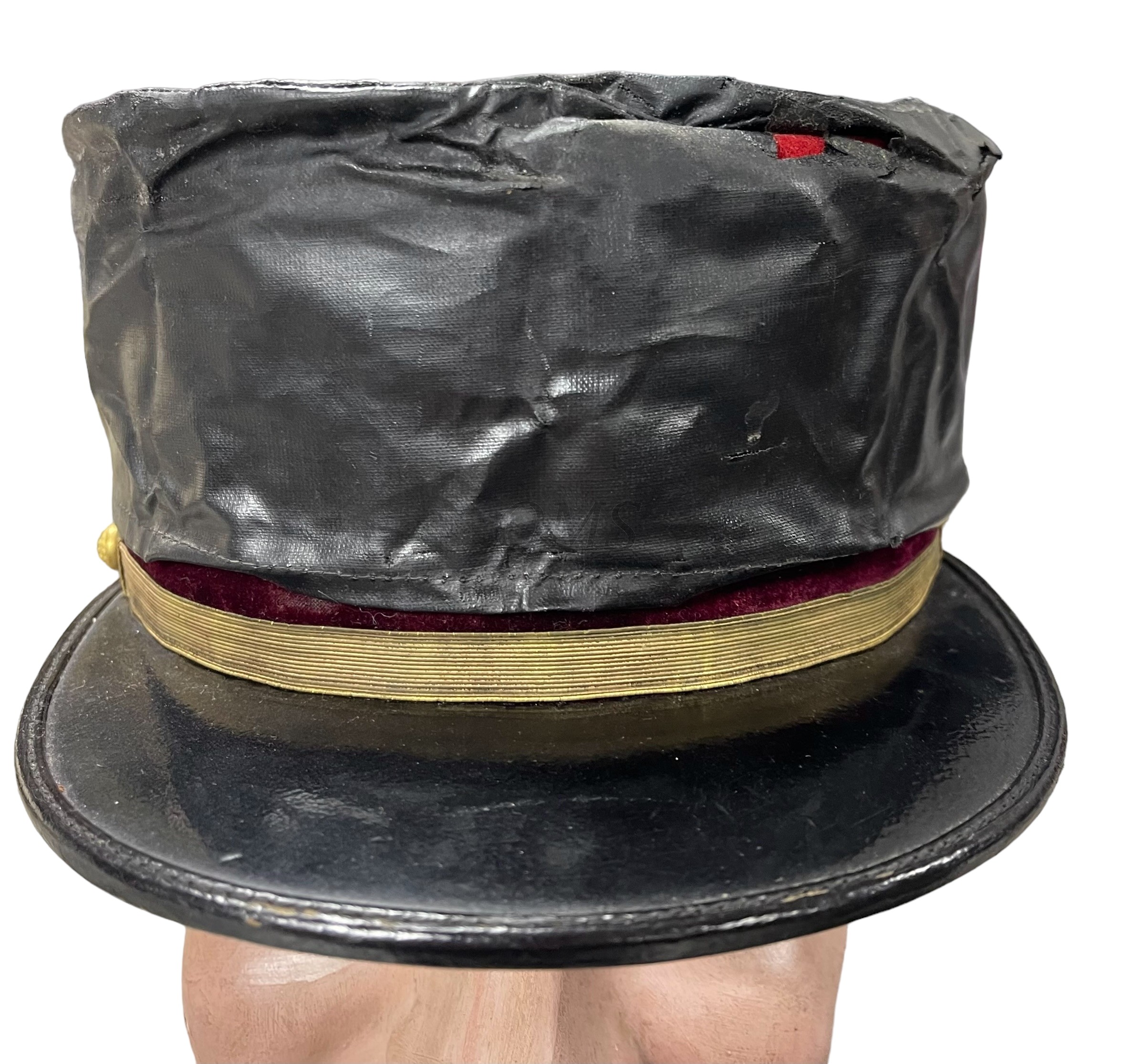 France - WW1 Officers Kepie Docteur with rain cover