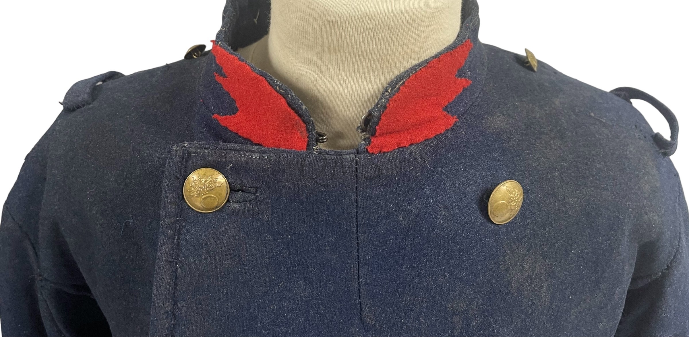 France - WWI Army M1877 Iron Blue Wool Greatcoat ( La Capote 1877)