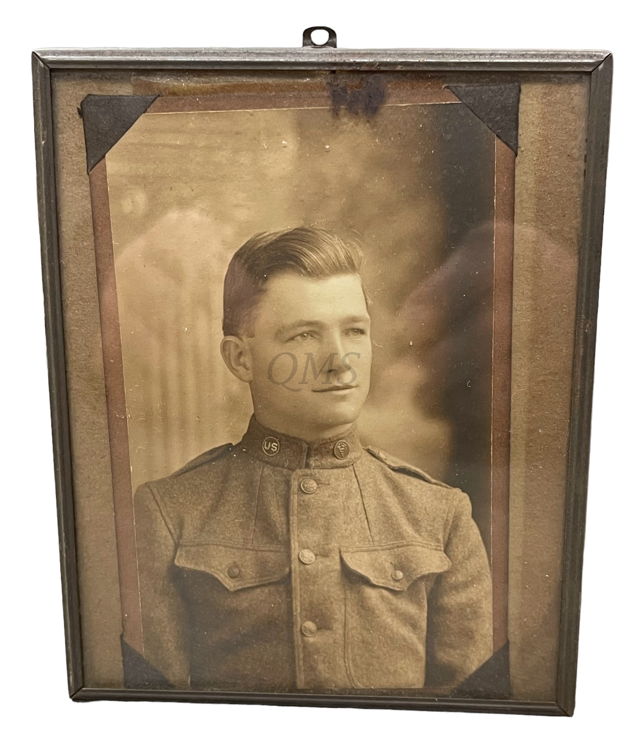 US Army WW1 Framed photo medic/stretcherbearer